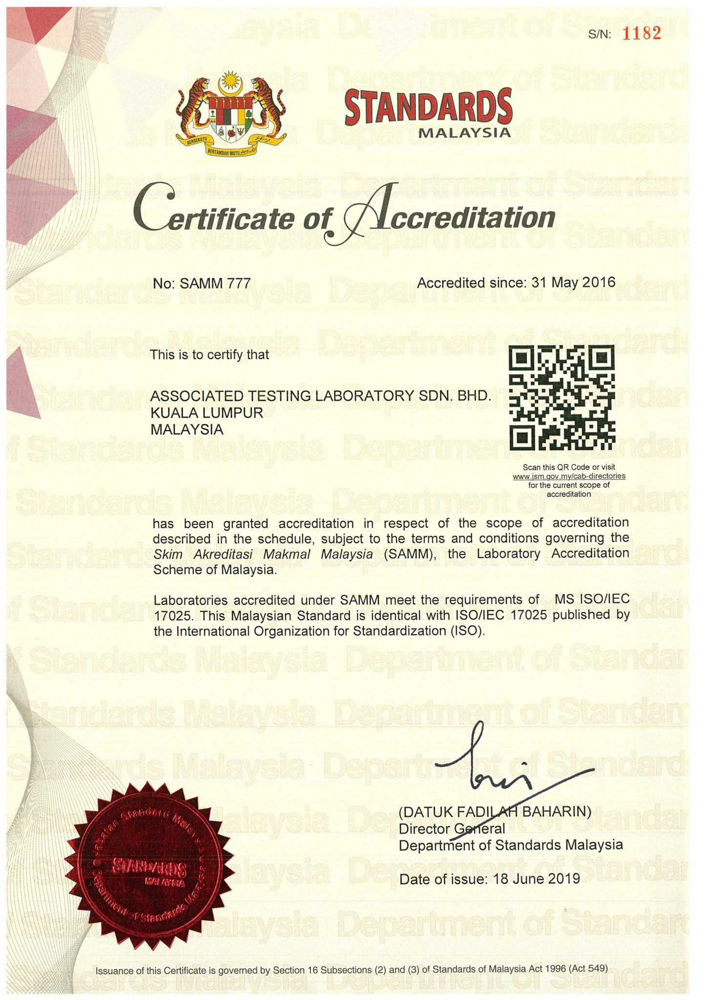 About Us - Associated Testing Laboratory Sdn Bhd